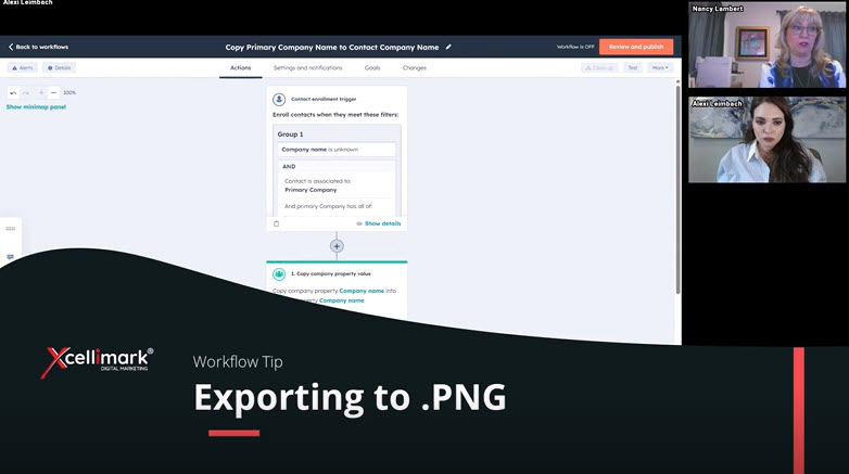 Tutorial - How to Export Your HubSpot Workflow as a PNG File